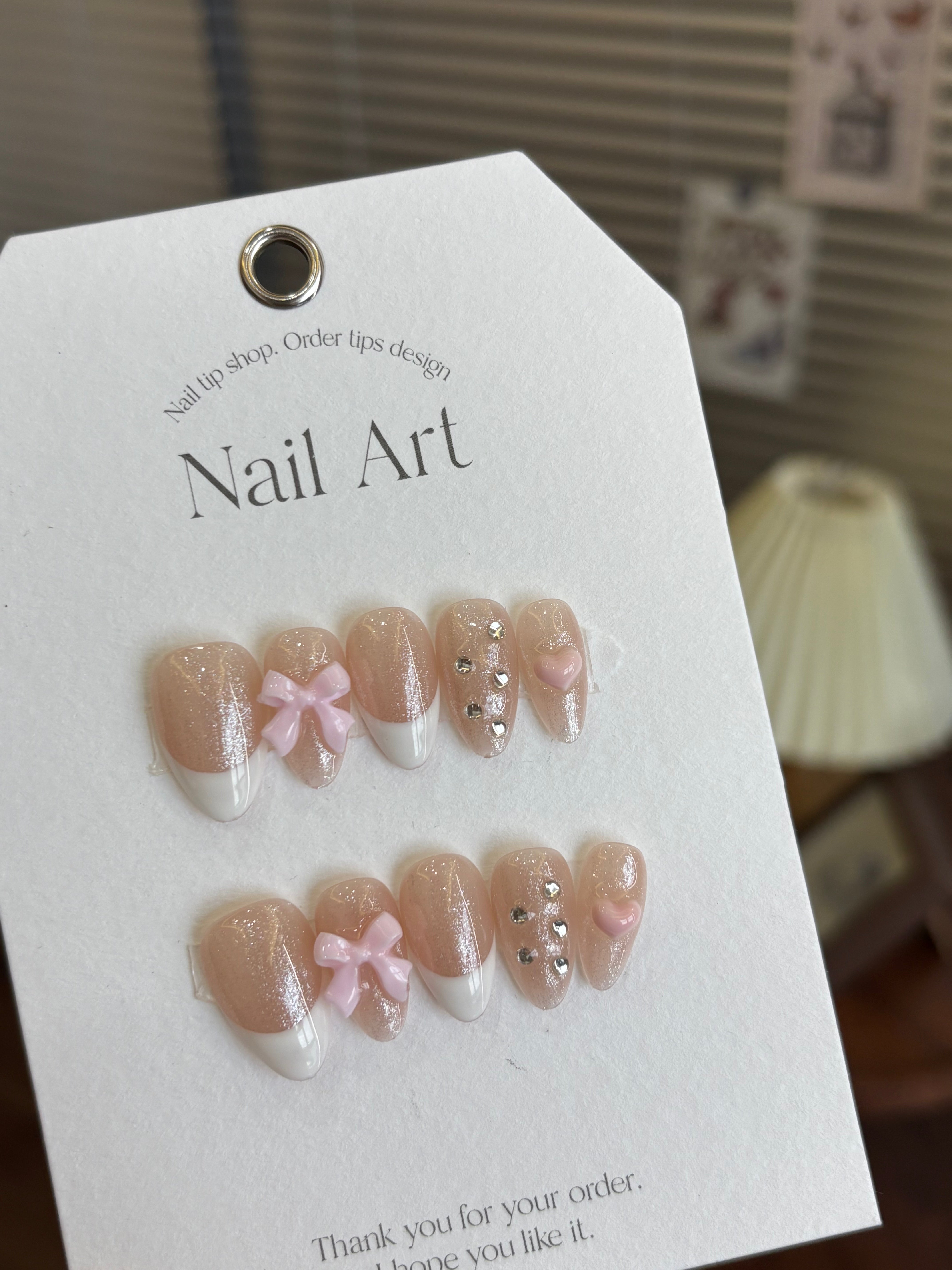 Blush Ribbon – Rosy Nails